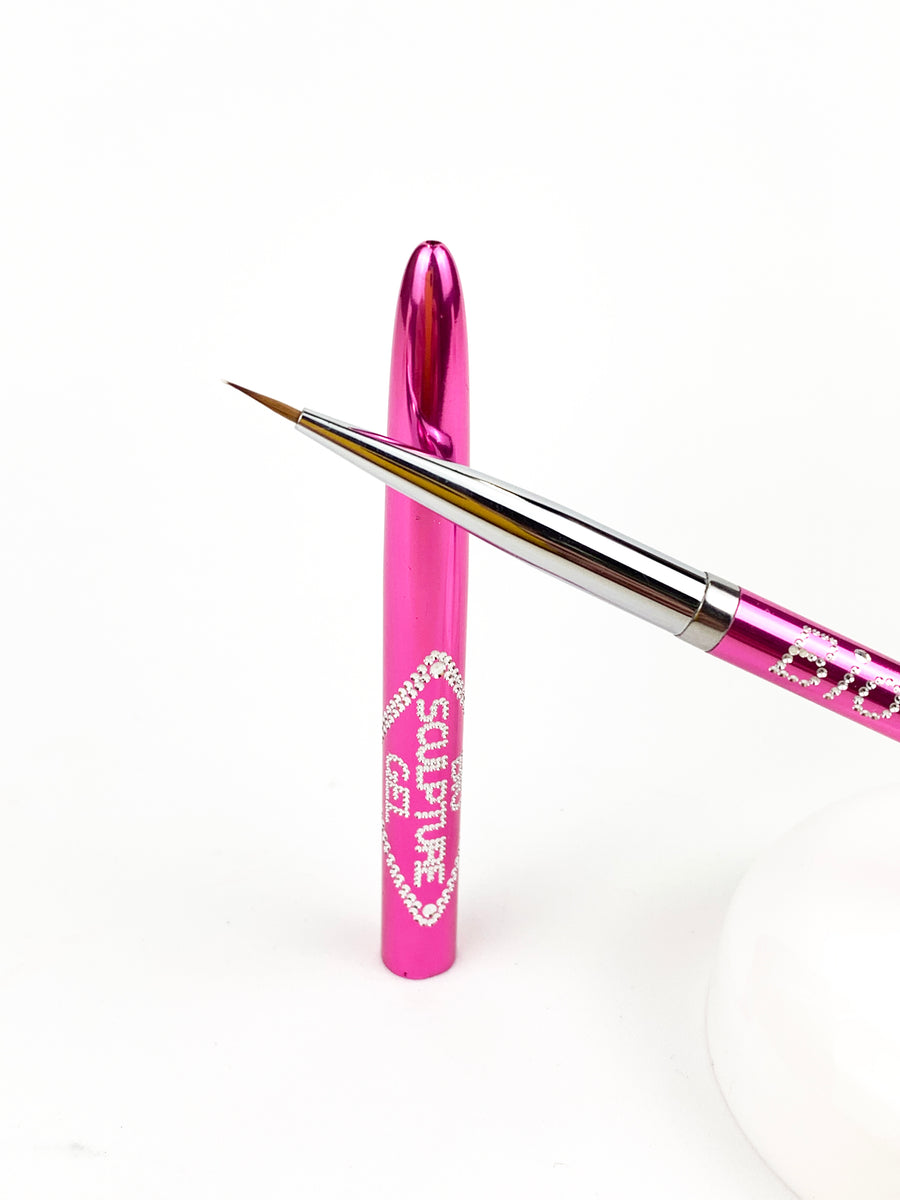 Bio Nail Art Brush - Pink – Bio Sculpture Canada